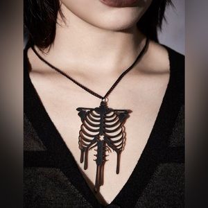 Jewelry | Dripping Ribs Ribcage Spinal Cord Skeleton Goth Creepy Horror ...